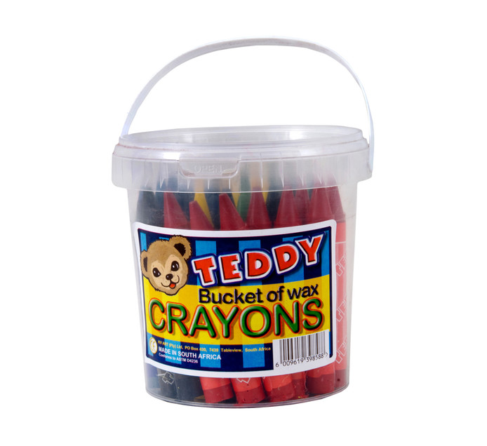 Teddy 40 Piece Bucket of Wax Crayons | Arts & Crafts | Arts & Crafts ...