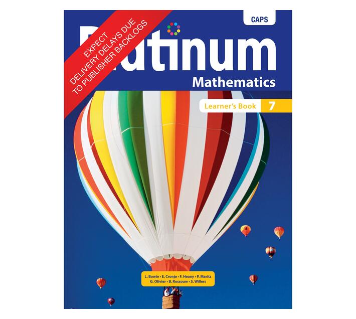 Platinum Mathematics Grade 7 Learner's Book : Grade 7: Learner's book ...