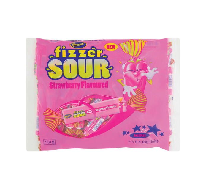 Beacon Mini Fizzers Sour Strwberry (1 X 100'S) | Makro