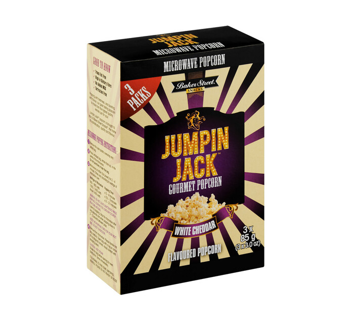 Jumpin Jack Microwave Popcorn White Cheddar (3 x 85g) | Makro