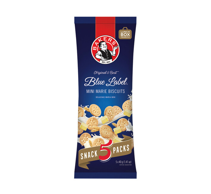 Bakers Mini Biscuits Multipack Blue lable Marie (24 x 5 x 40g) | Makro
