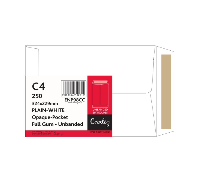 Croxley C4 Windown Envelope White | Makro
