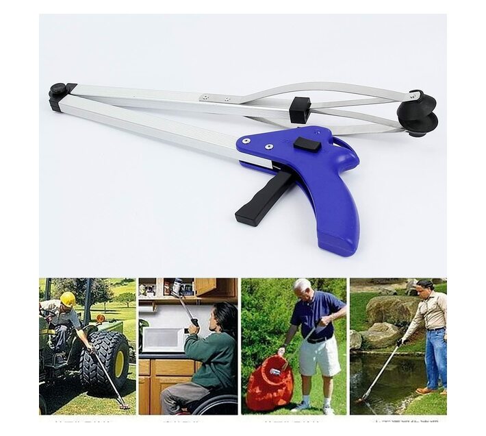 Long Folding Reaching Claw Heavy Duty Mobility Aid Arm Extender Gripper ...