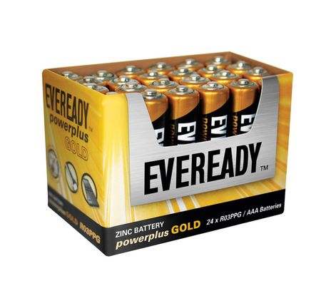Eveready Power Plus Gold AAA Batteries 24-Pack | Makro