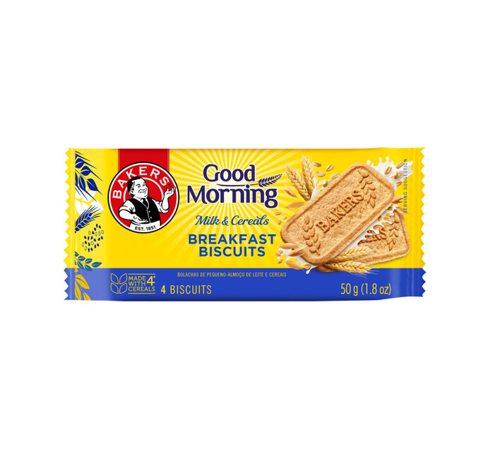 Bakers Good Morning Biscuits Milk and Cereals (16 x 50g) | Makro