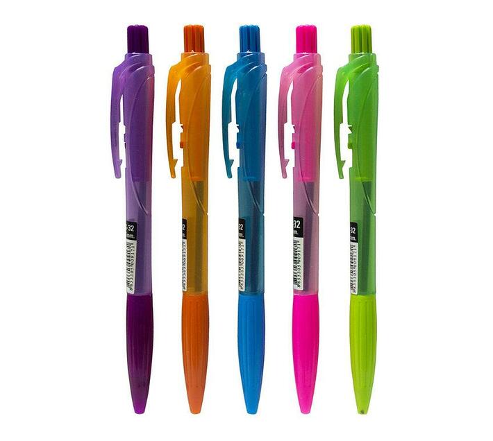 Pencom - OG32 1.0mm Blue Retractable Ballpoint Pens (Pack of 5) | Makro
