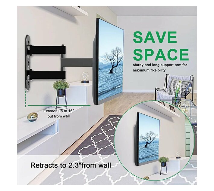 32”-55” Full Motion Cantilever Mount for LED, LCD and Plasma TVs – TV ...