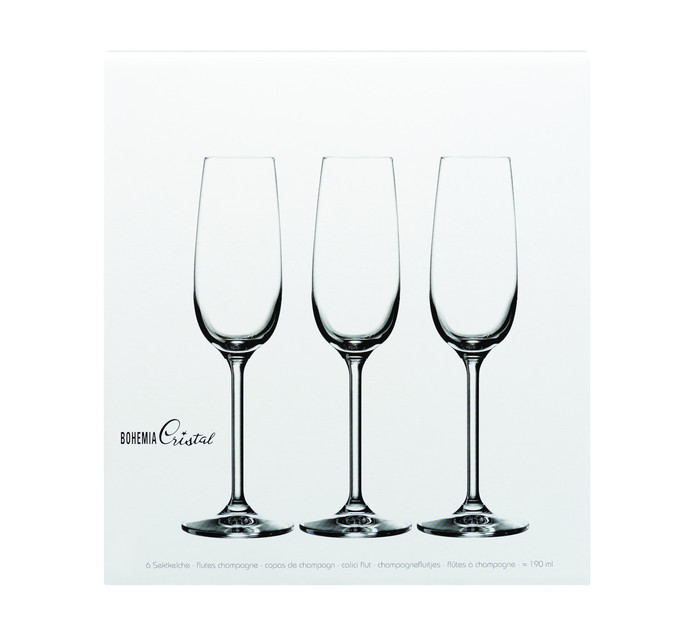 Bohemia Crystal 6 Pack Clara Flute | Glassware Sets | Glassware Sets ...