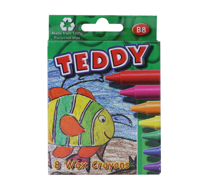 Teddy 8 Pack B Crayons | Makro