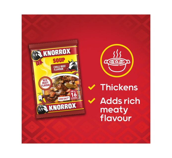 Knorrox Soup Bag Chilli Beef (1 x 400g) | Makro