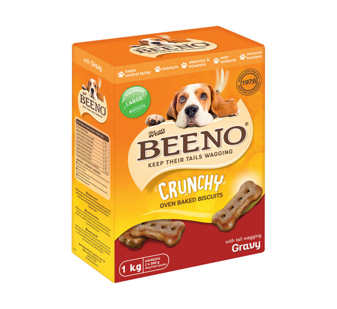 BEENO DOG BISCUIT 1KG, GRAVY LARGE | Makro