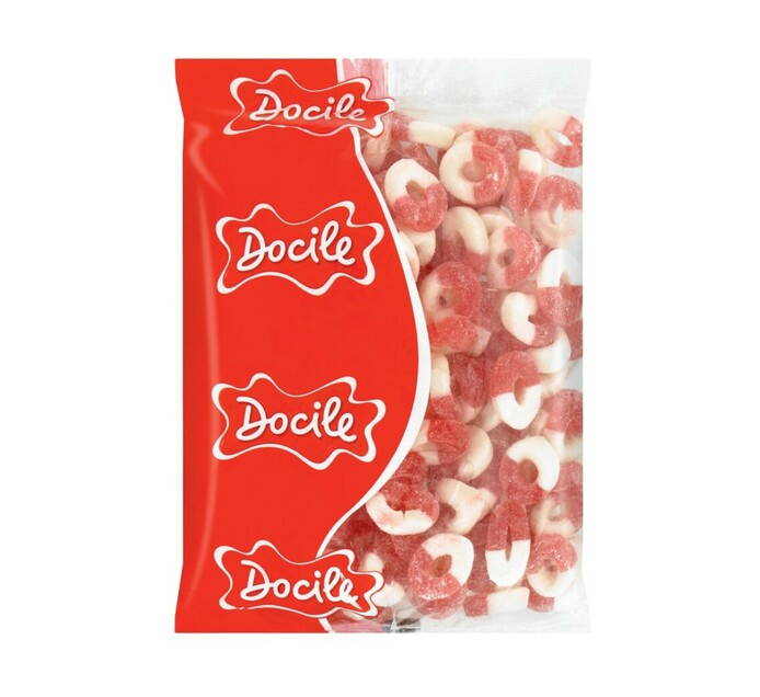 Docile Jellies Red & White Rings (1 x 1 kg) | Makro