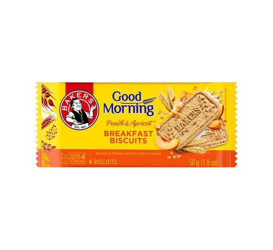 Bakers Good Morning Biscuits Peach and Apricot (1 x 50g) | Makro