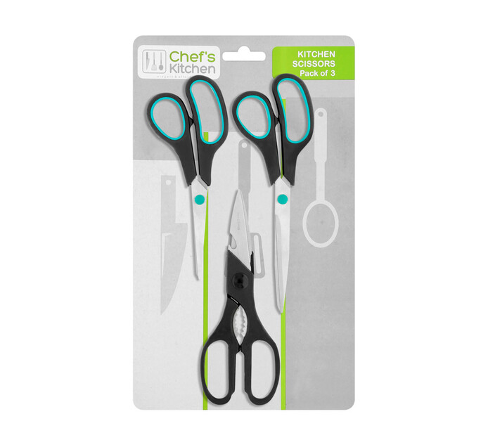 Chef's Kitchen 3 Pack Scissors | Kitchen Knives | Knives | Kitchen ...
