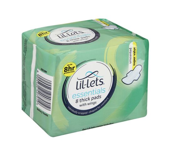 Lil-lets Essentials Pads Unscented (48 x 8's) | Makro