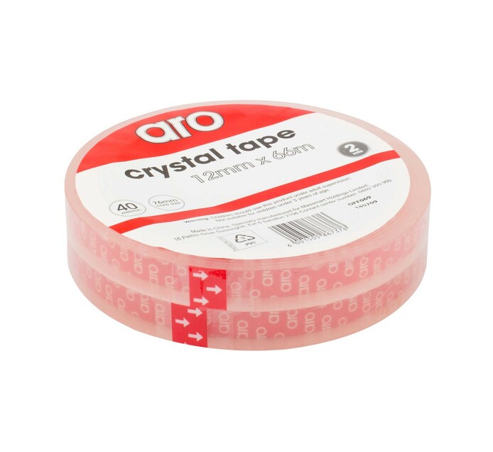 ARO Crystal Tape 2 Pack Clear | Adhesive Tape/Reuseable Adhesi | Tape ...