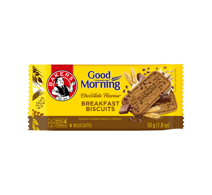 Bakers Good Morning Biscuits Chocolate (16 x 50g) | Makro