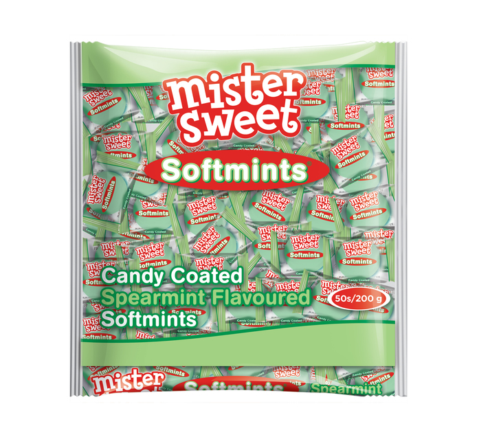 Mister Sweet Candy Coated Mints Spearmint (1 x 50's) | Makro
