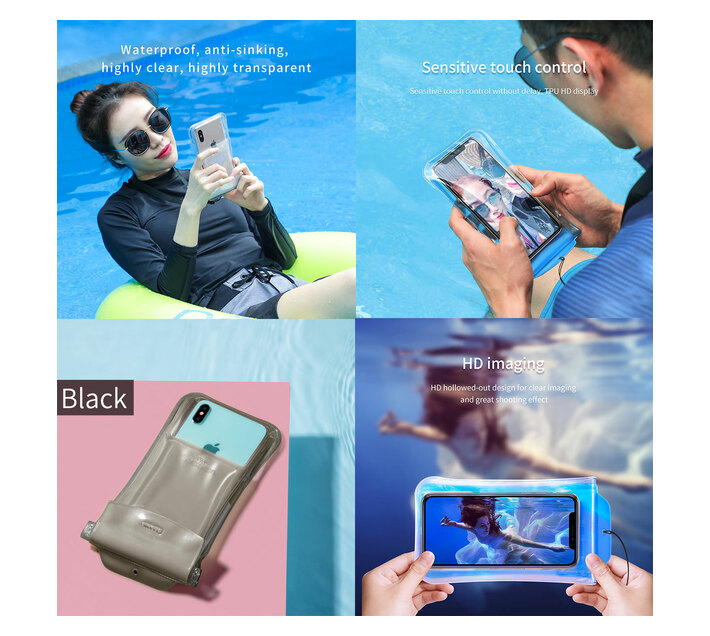 Baseus Safe Airbag Waterproof Case - Blue | Cellphone Accessories ...