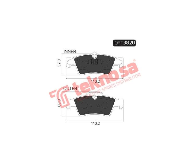 Optima Brake Pad Set - OPT3820 | Makro