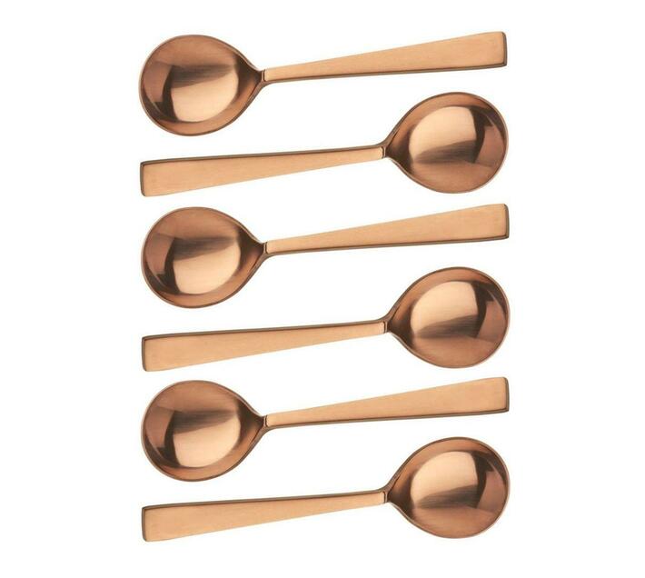 Soup Spoon 6-Piece Square Handle Colours Stainless Steel. | Makro