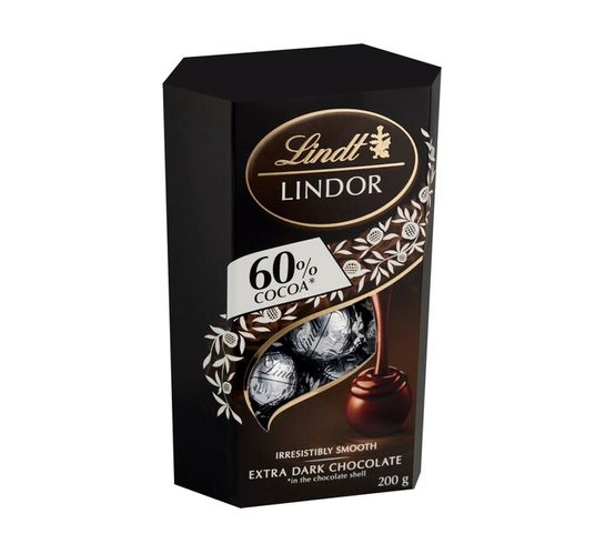 Lindt Cornet Truffles Box Chocolates Dark 60% (1 x 200g) | Makro