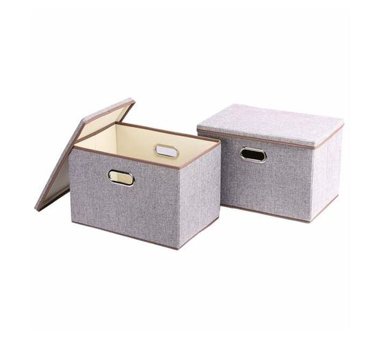 2 Pack Folding Canvas Storage Box | Makro