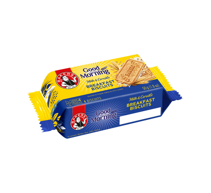 Bakers Good Morning Biscuits Milk and Cereals (16 x 50g) | Makro