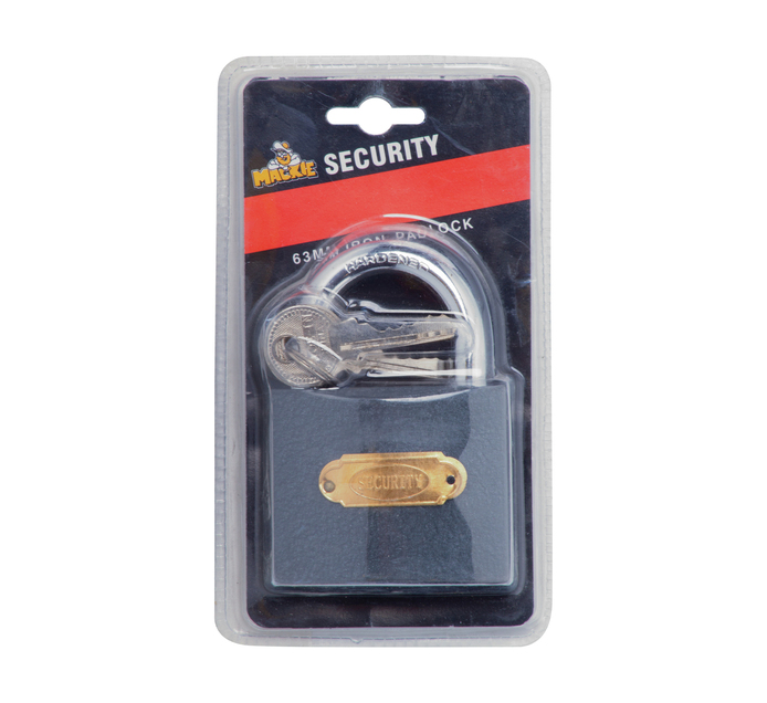 Mackie 63mm Security Iron Padlock | Makro