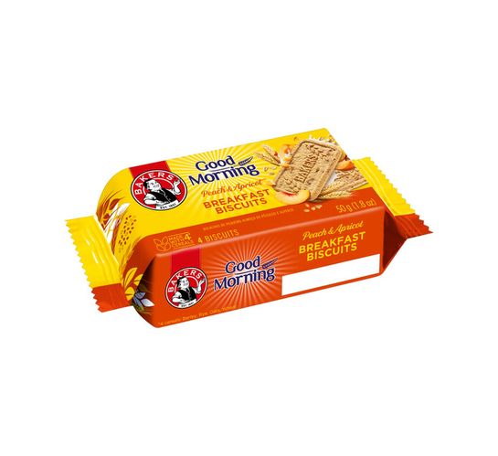 Bakers Good Morning Biscuits Peach and Apricot (1 x 50g) | Makro