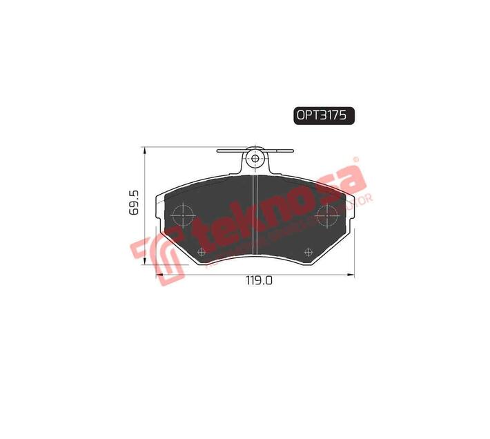 Optima Brake Pad Set - OPT3175 | Makro