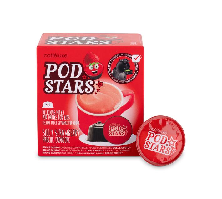 Caffeluxe Silly Strawberry Milkshake l 10 Capsules l Podstars l Dolce Gusto® Compatible Pods | Makro