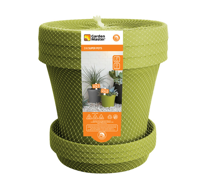 Gardenmaster 30 cm Pot Set | Plastic Pots | Plant Pots | Pots & Seeds ...