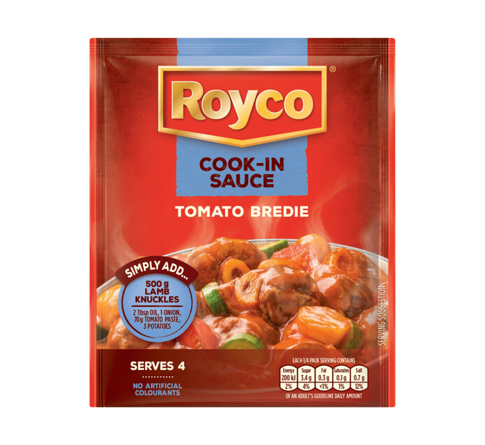 Royco Dry Cook-in-Sauce Tomato Bredie (1 x 55g) | Makro