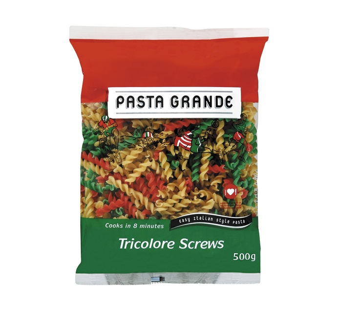 Pasta Grande Screws Tricolore (20 x 500g) | Makro