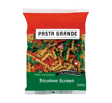 Pasta Grande Screws Tricolore (20 x 500g) | Makro