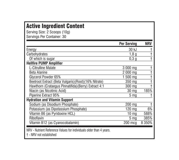 SSA Supplements Hellfire Pump (300g) - Twisted Dark Cherry | Makro
