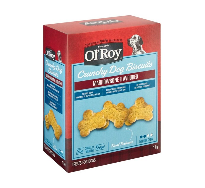 Ol'roy Dog Biscuits Marrowbone Small Medium (1 x 1kg) | Makro