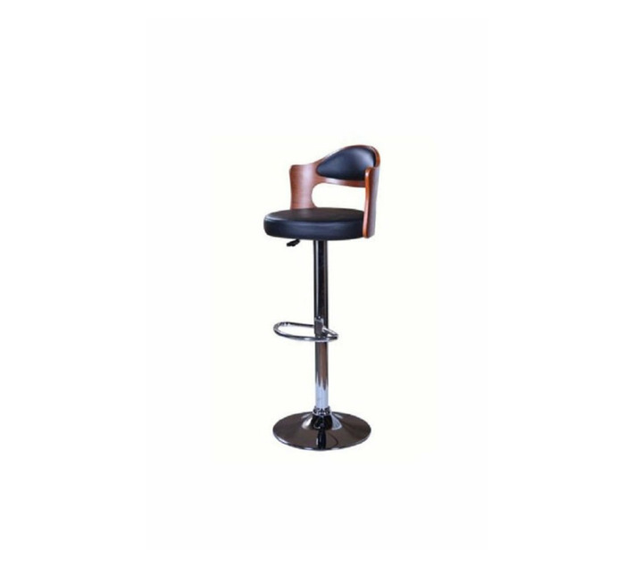 BG Contemporary Design Wooden and Leather Bar stool | Makro