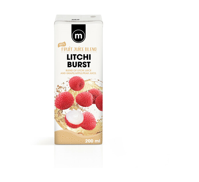 M 100% Fruit Juice Blend Litchi (24 x 200 ml) | Makro