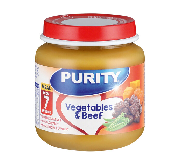 Purity 2nd Foods Vegetables & Beef (6 x 125ml) | Infant Ready To Eat ...