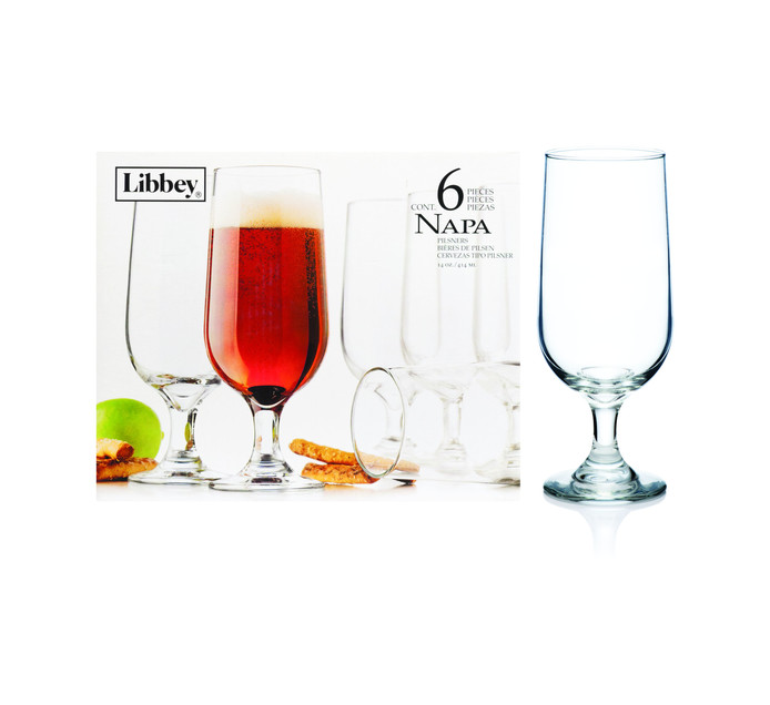 Libbey Napa Beer Glasses 6-Pack | Glassware Sets | Glassware Sets ...