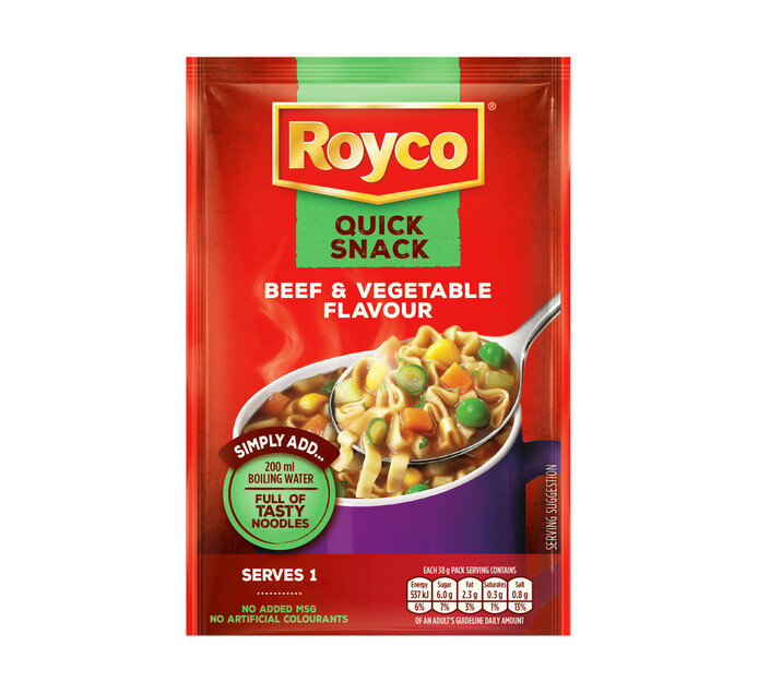 Royco Quick Snack Beef And Vegetable (1 x 38g) | Makro