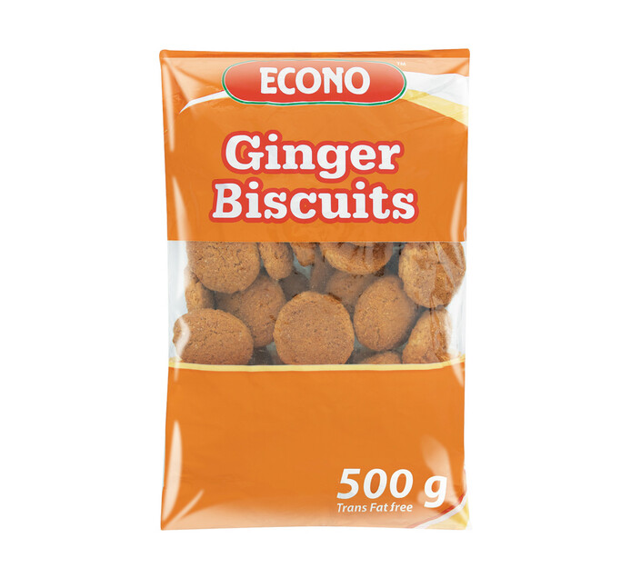 ECONO BISCUITS 500G, GINGER FLAV | Makro