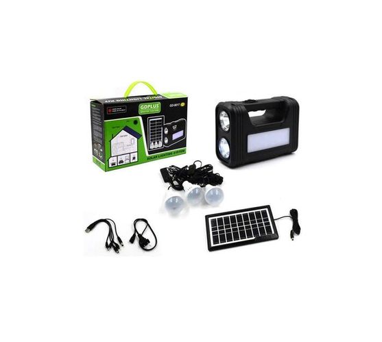 Solar Lighting System Kit (Black) | Makro