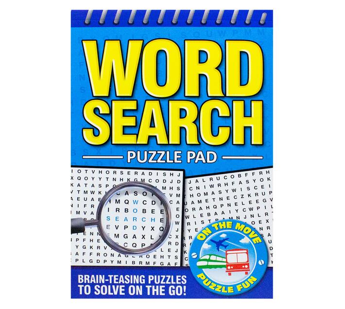 Word Search Puzzle Pad (Blue), with Bookmark | Makro
