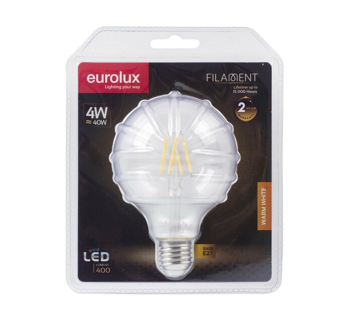 Eurolux 4 W Maxi LED Filament Lamp ES/E27 WW | Makro