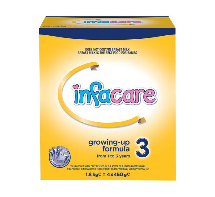 Infacare 3 Infant Milk Formula Carton (1 x 1.8kg) | Makro